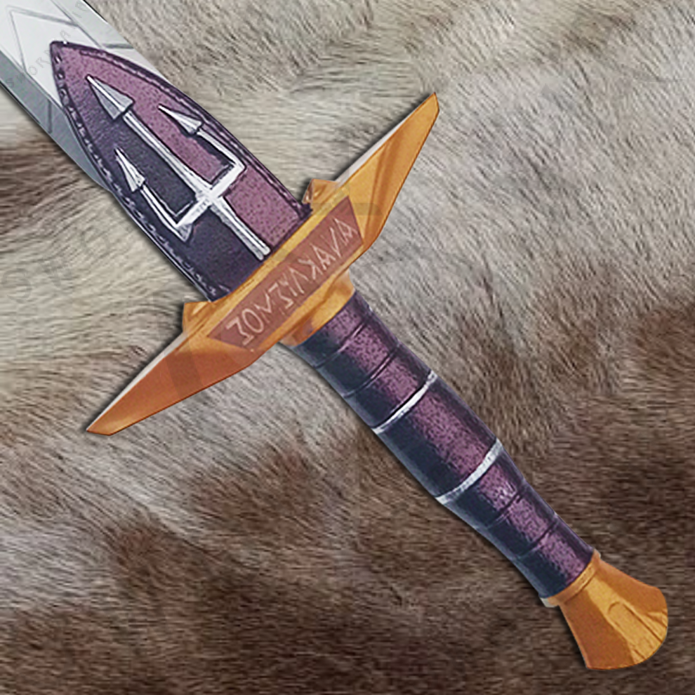 Riptide Anaklusmos Sword-of Percy Jackson w\ Wall Plaque and Sheath – SWORDMANIA