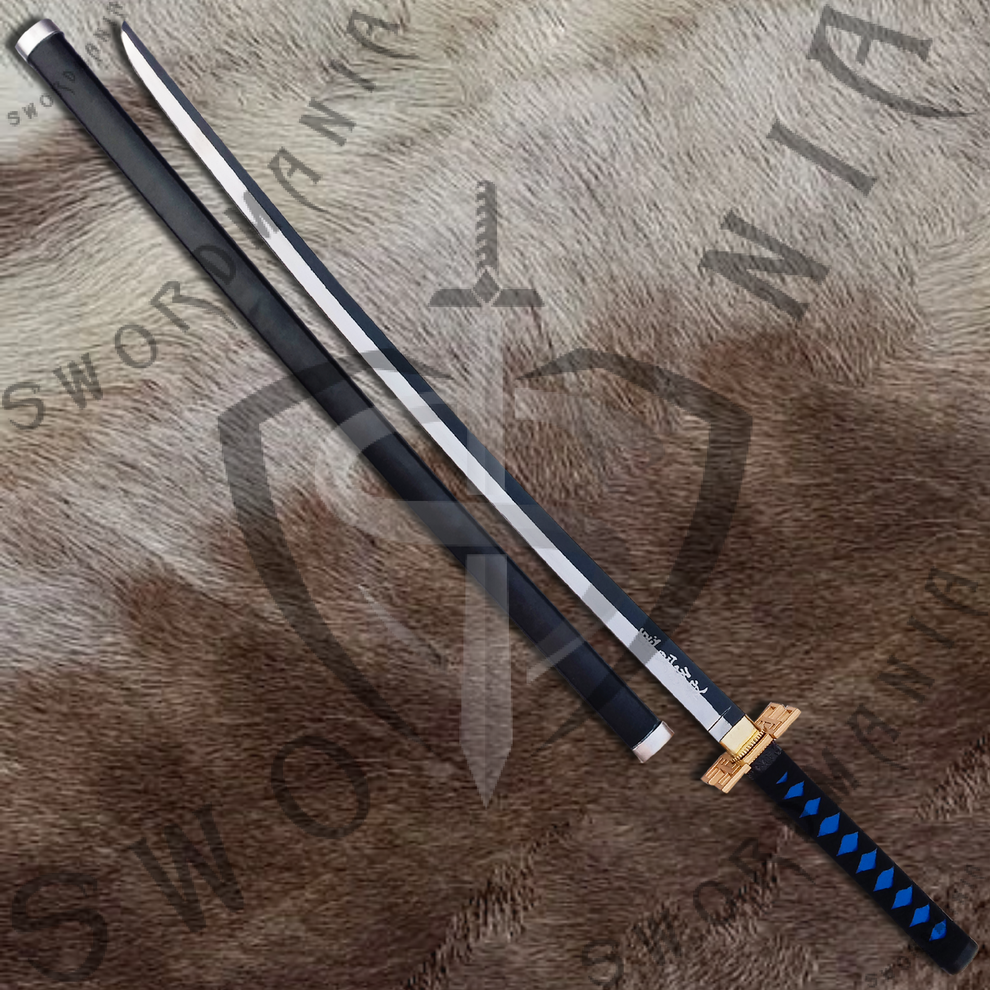 Demon Slayer Muichiro Tokito Nichirin Sword with Plaque and Scabbard ...
