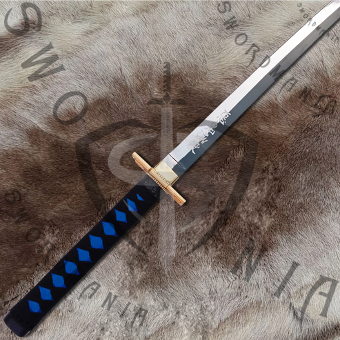 Demon Slayer Muichiro Tokito Nichirin Sword with Plaque and Scabbard ...