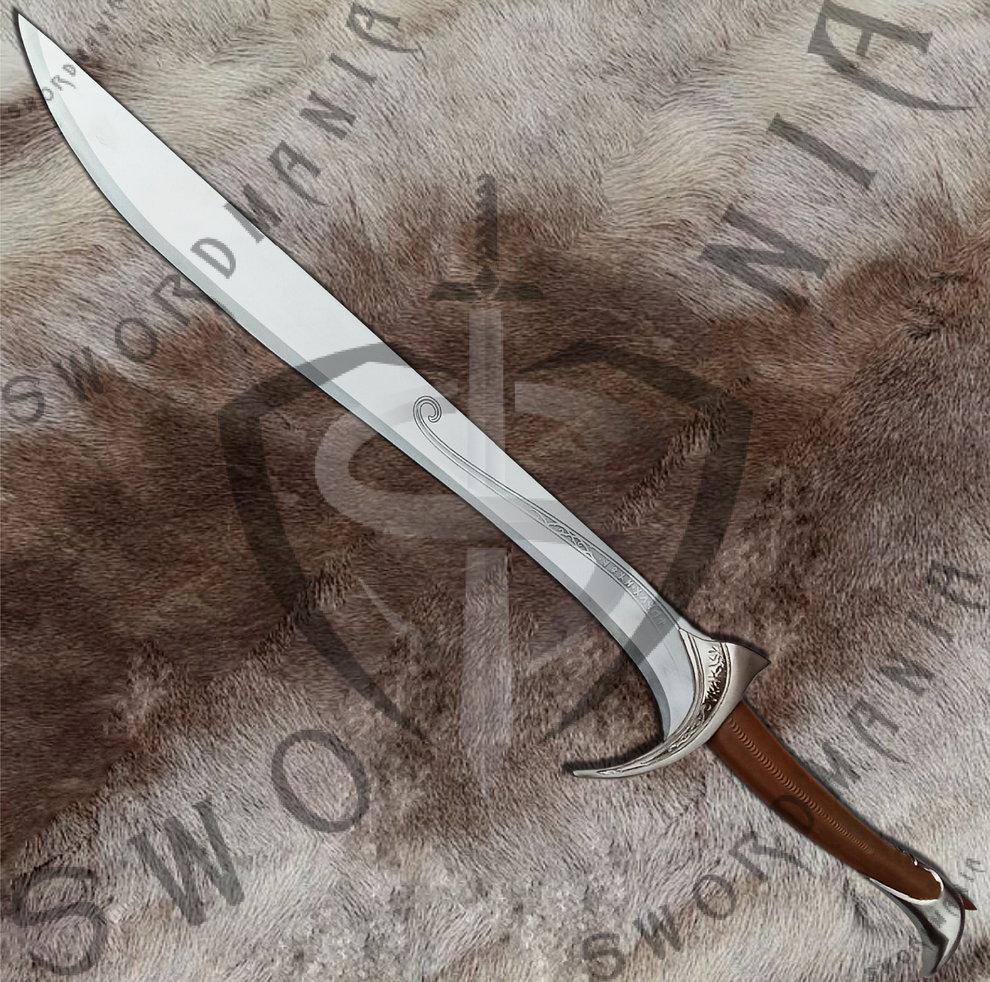 Hobbit Goblin Cleaver Orcrist Sword of Thorin Plaque and Scabbard ...